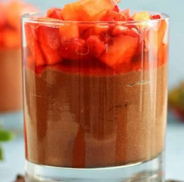 Chocolate Coconut Mousse with Strawberry Sauce [V/Vegan/GF/LF] – Big ...